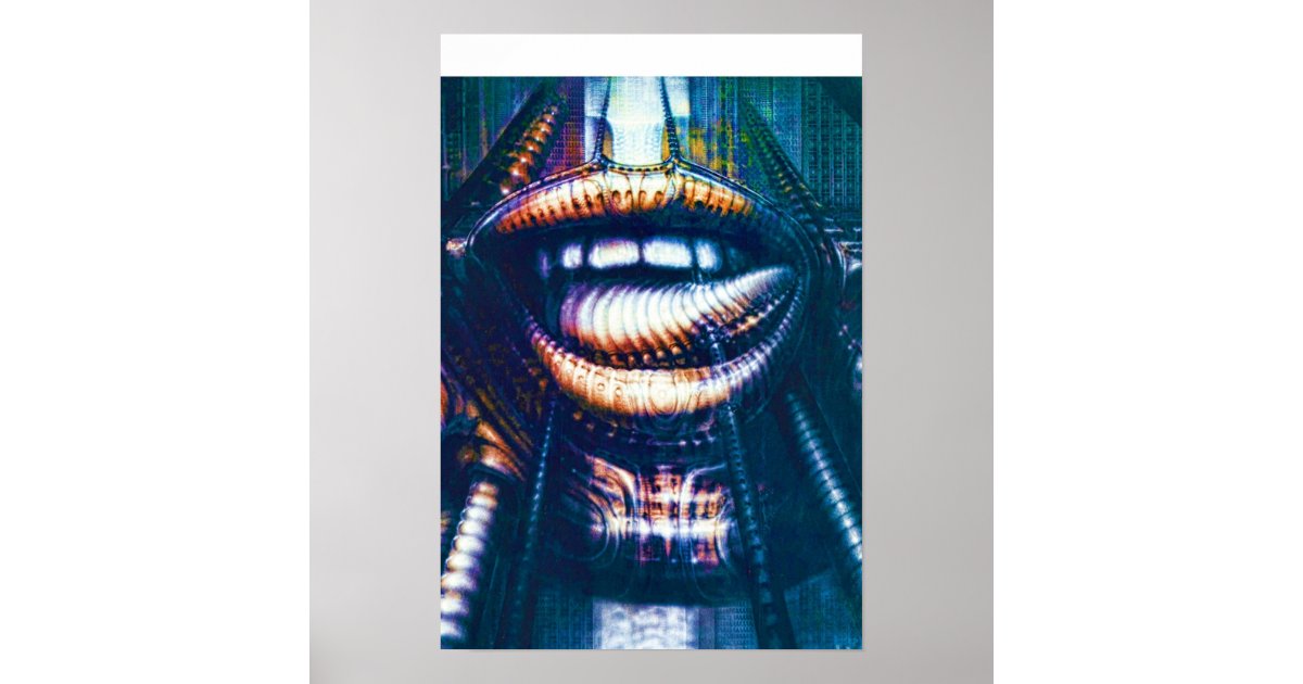 Alien Mouth H R Giger Poster | Zazzle