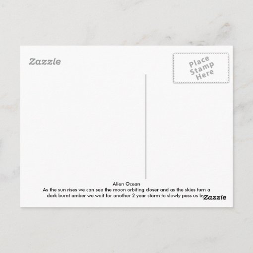 Alien Ocean Postcard | Zazzle