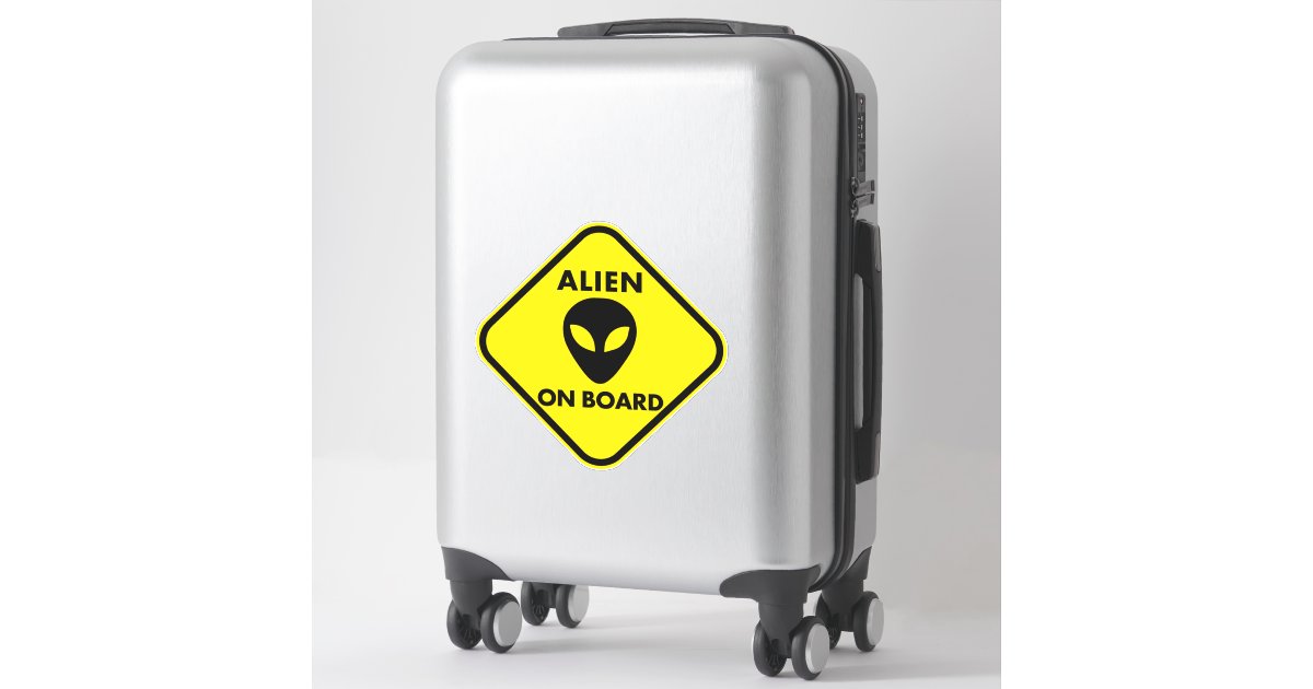 ALIEN ON BOARD STICKERS | Zazzle