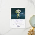 Alien Outer Space Birthday Thank You Card | Zazzle