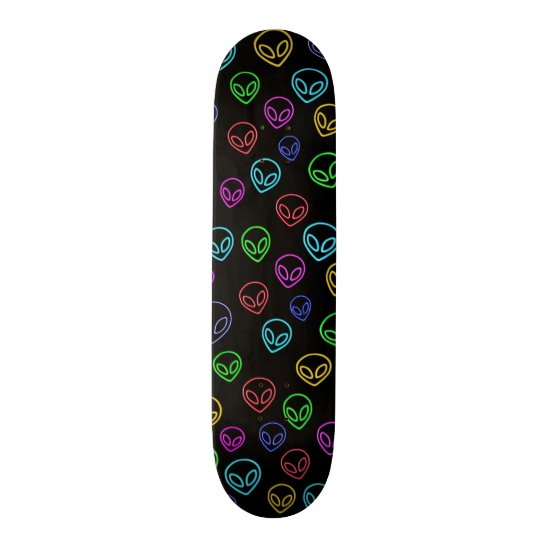 Alien Outline Skateboard | Zazzle.com