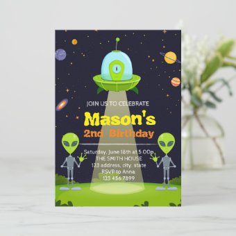 Alien party invitation | Zazzle