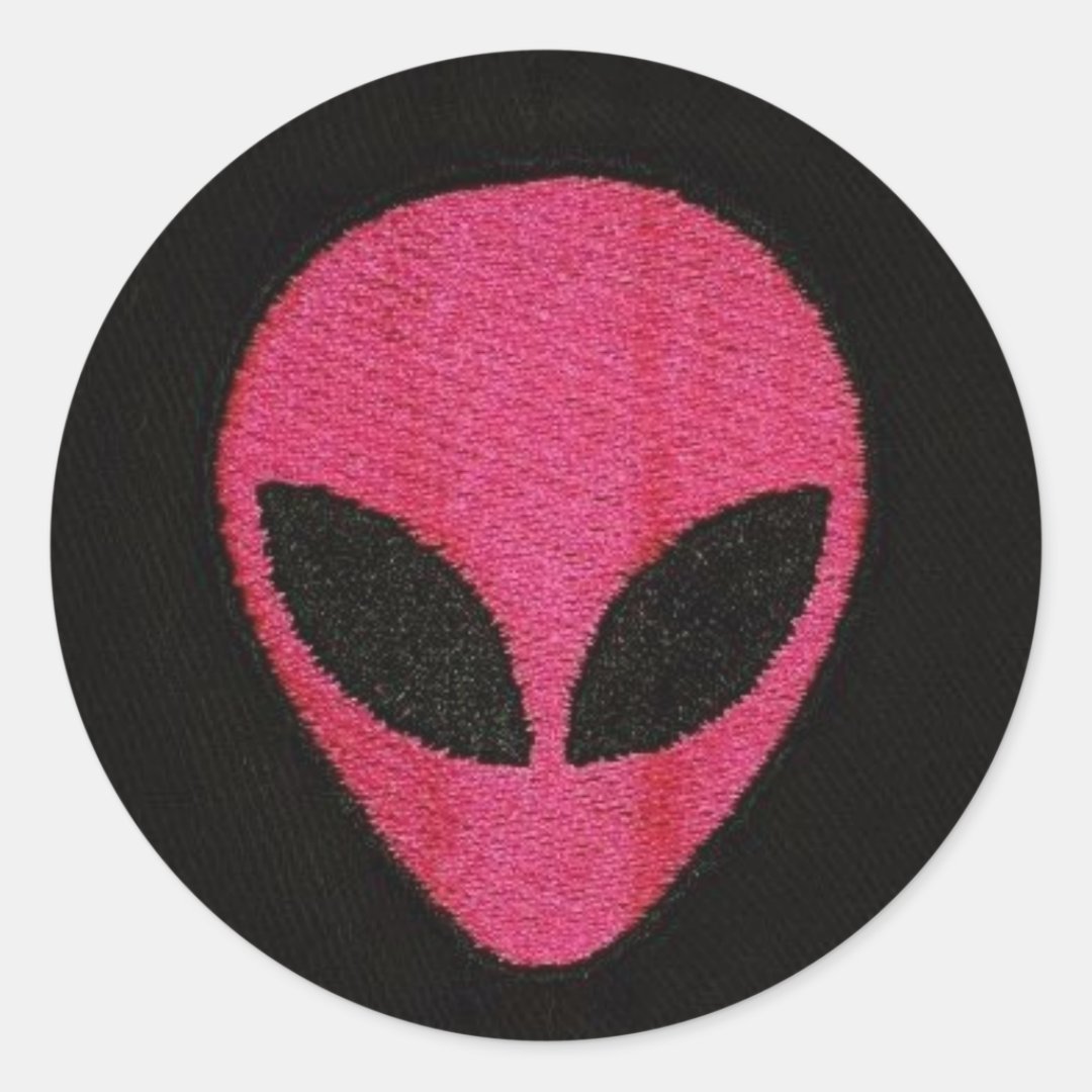 ALIEN PINK stickers | Zazzle