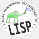 Alien Programming Dictatorship Of LISP Classic Round Sticker | Zazzle