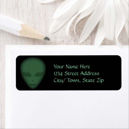 Alien Return Address Labels | Zazzle