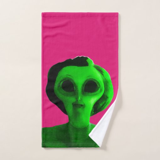 Alien Self Portrait Bath Towel Set | Zazzle