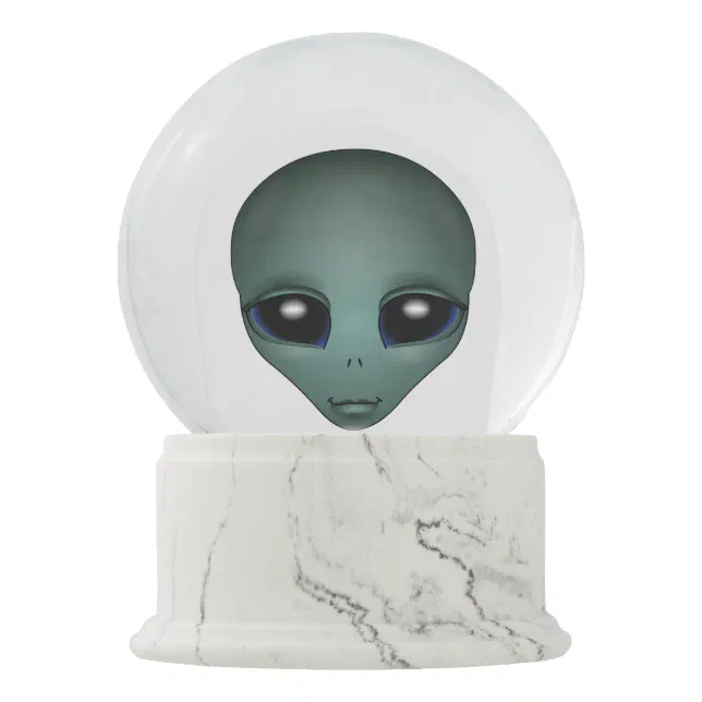 Alien Snow Globes Custom Cute Alien Snow Globes | Zazzle