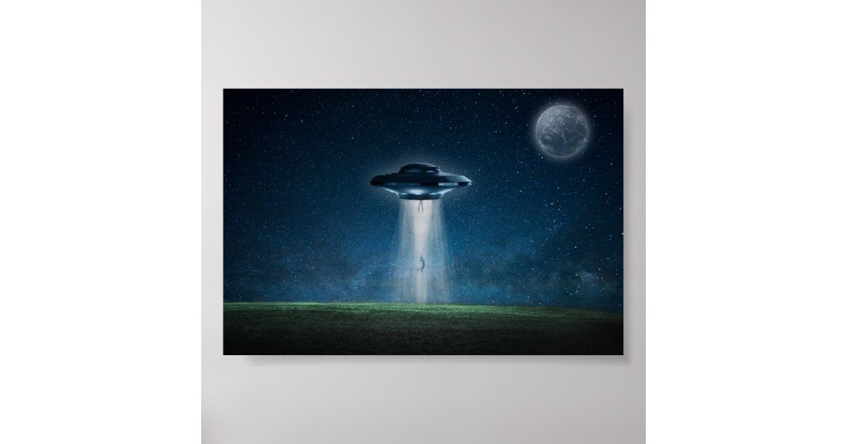 Alien Spaceship Poster | Zazzle