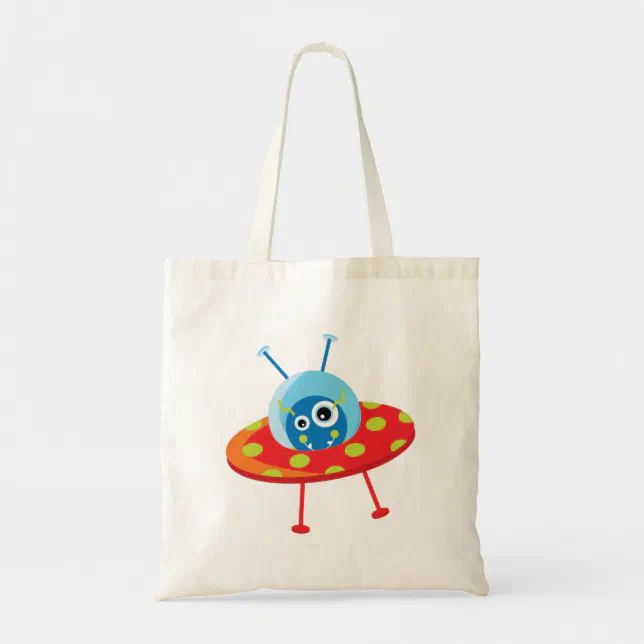 Alien Spaceship Tote Bag | Zazzle