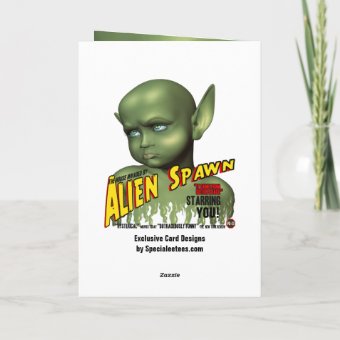 Alien Spawn B-Movie Poster Birthday Card | Zazzle