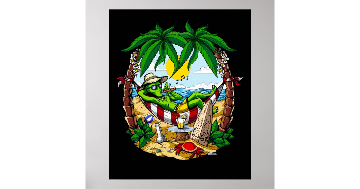 Alien Summer Vacation Poster | Zazzle