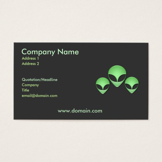 Alien Trio Business Card | Zazzle.com