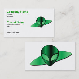 Alien UFO Business Card | Zazzle