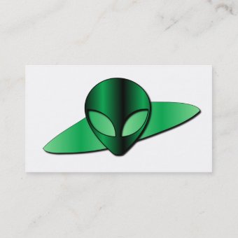 Alien UFO Business Card | Zazzle