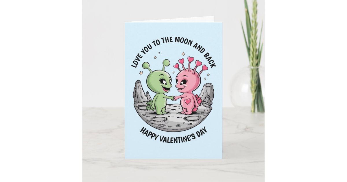 Alien Valentine Card | Zazzle