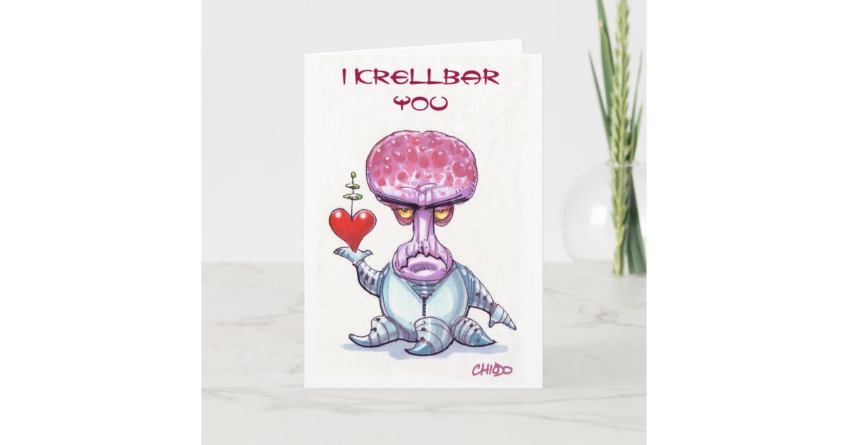 Alien Valentine's Day Card | Zazzle