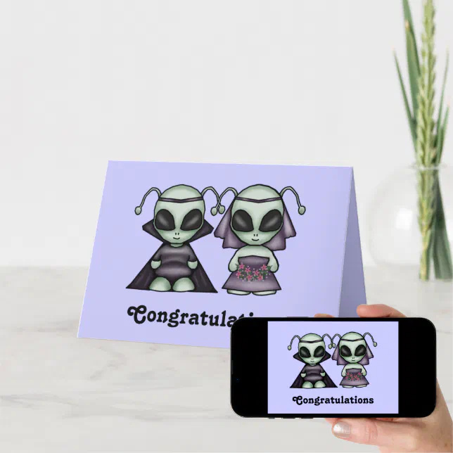 Alien Wedding Card | Zazzle