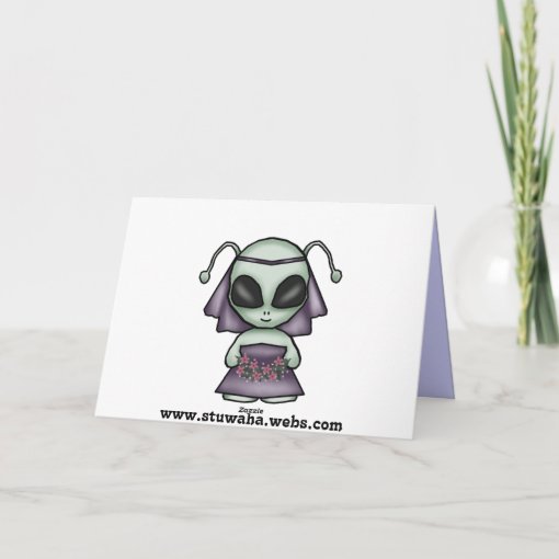 Alien Wedding Card | Zazzle