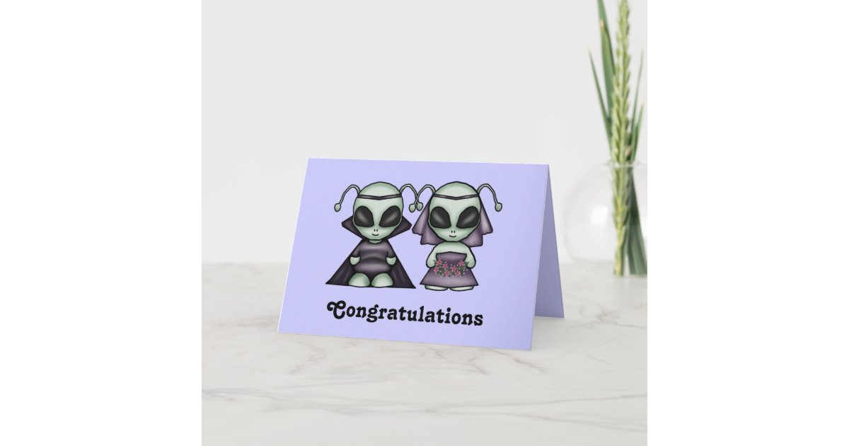 Alien Wedding Card | Zazzle