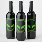 Alien Wine Label | Zazzle