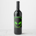 Alien Wine Label | Zazzle