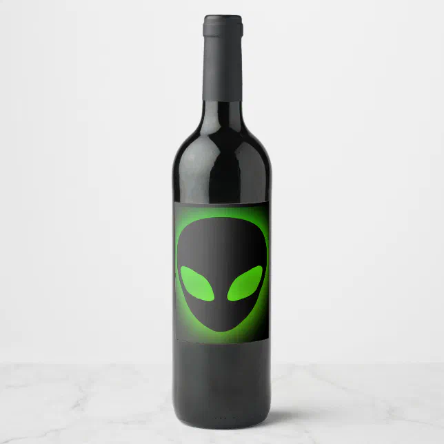 Alien Wine Label | Zazzle