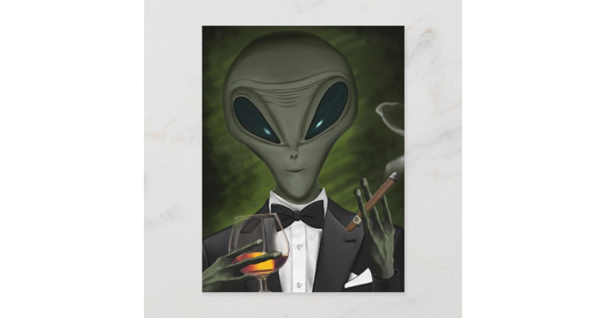 Aliens Got Class Postcard V1 | Zazzle