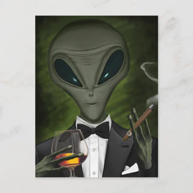 Aliens Got Class Postcard V1 | Zazzle