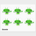 Aliens Huggs Classic Round Sticker | Zazzle