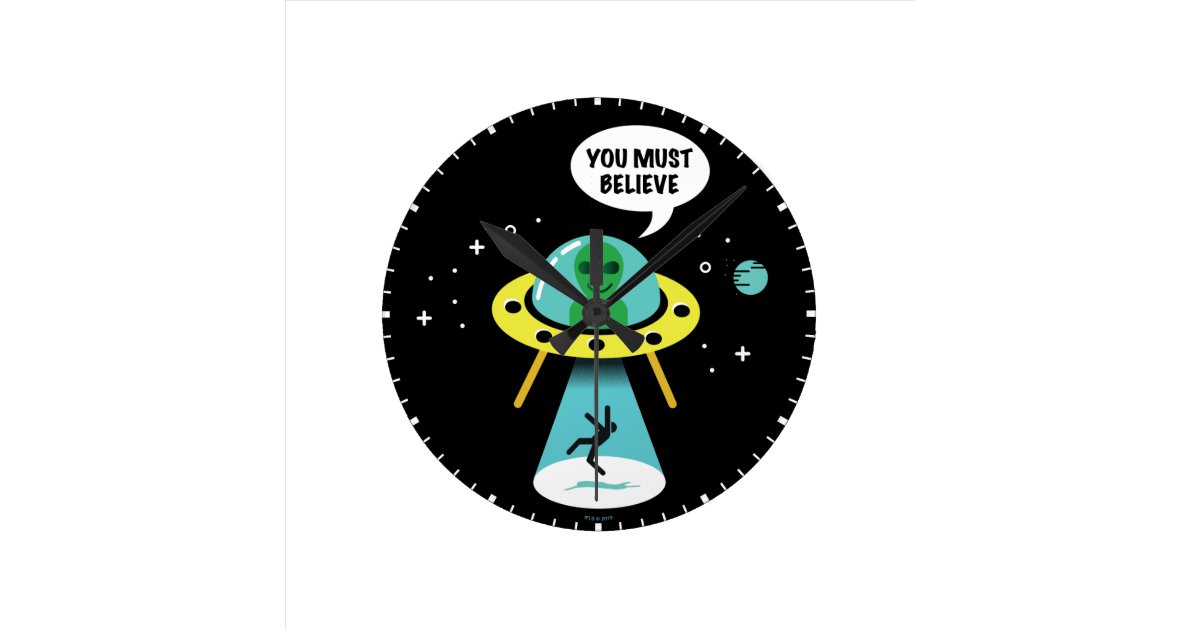 Aliens Round Clock | Zazzle.com