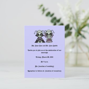 Aliens Wedding Invitations | Zazzle