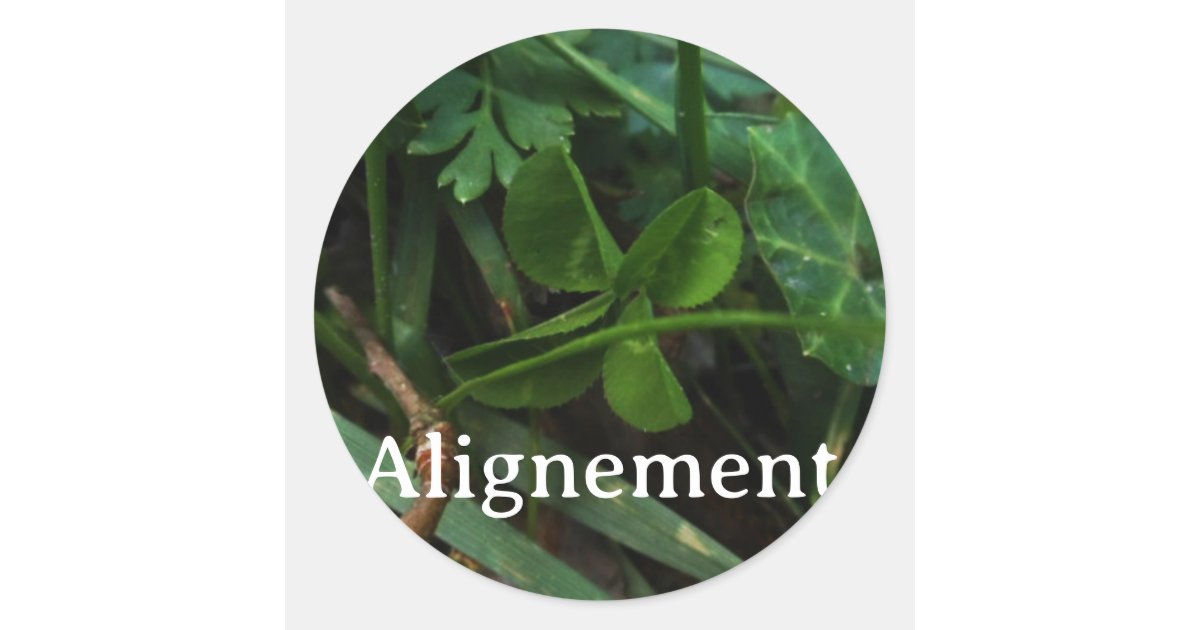 'Alignment' Sticker | Zazzle