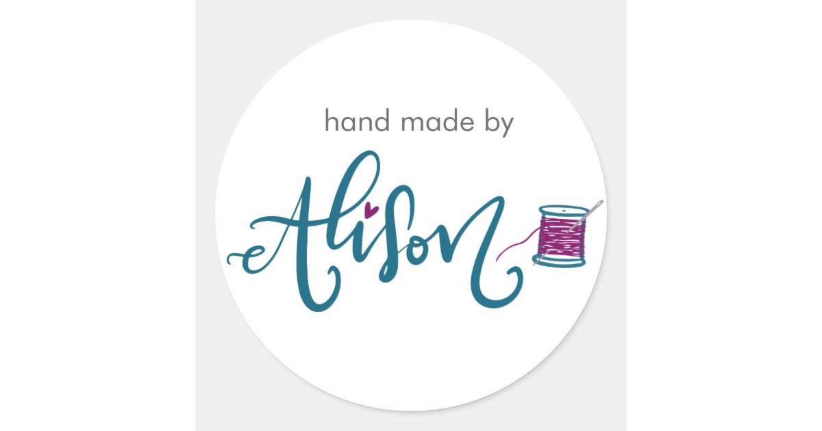 Alison Classic Round Sticker | Zazzle