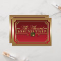 All Aboard Red & Gold Christmas Train Party Invitation | Zazzle