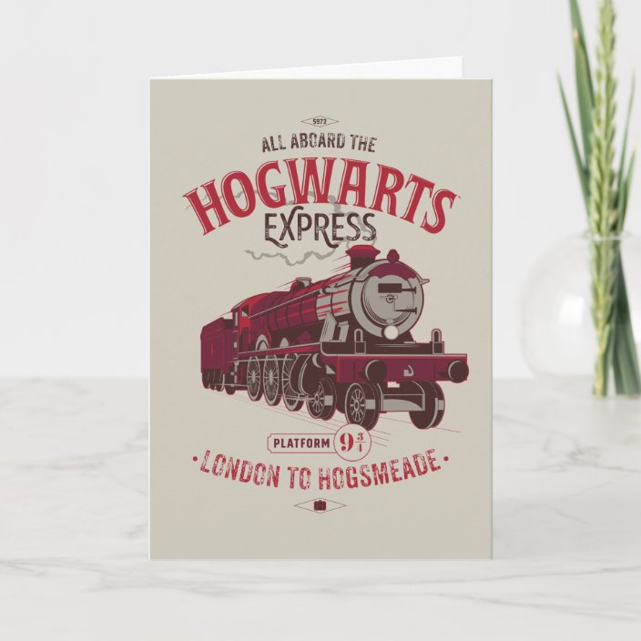 All Aboard The Hogwarts Express Card | Zazzle.com