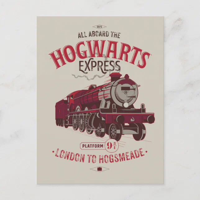 All Aboard The Hogwarts Express Invitation Postcard | Zazzle