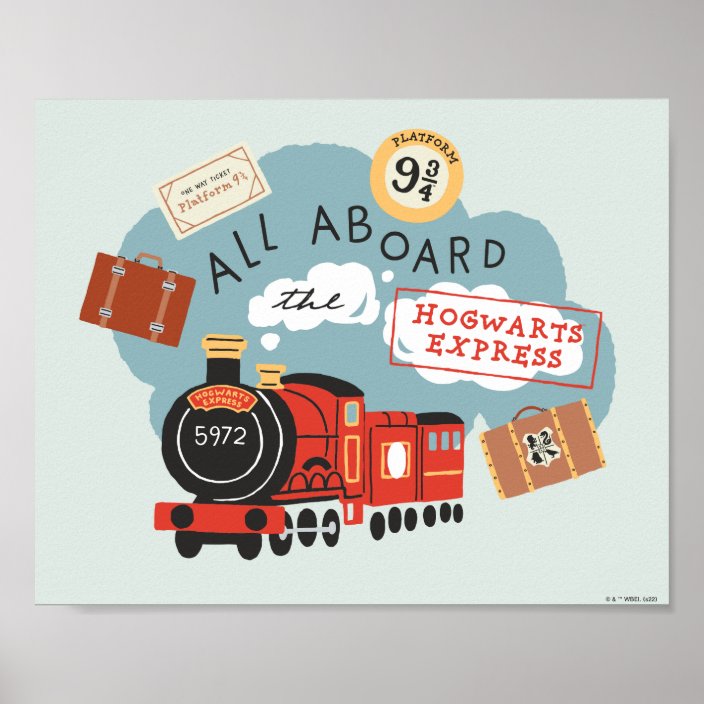 All Aboard the Hogwarts Express Poster | Zazzle.com