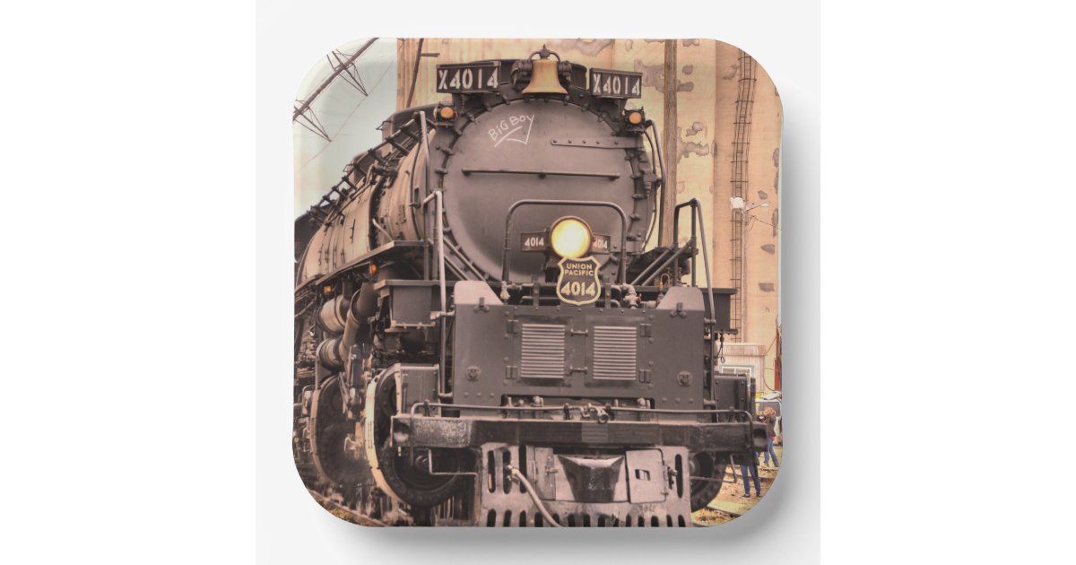 All Aboard Train Paper Plates | Zazzle
