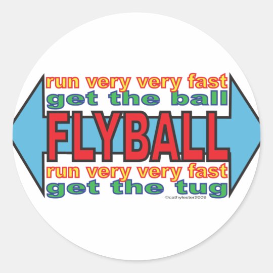 All about Flyball Classic Round Sticker | Zazzle.com