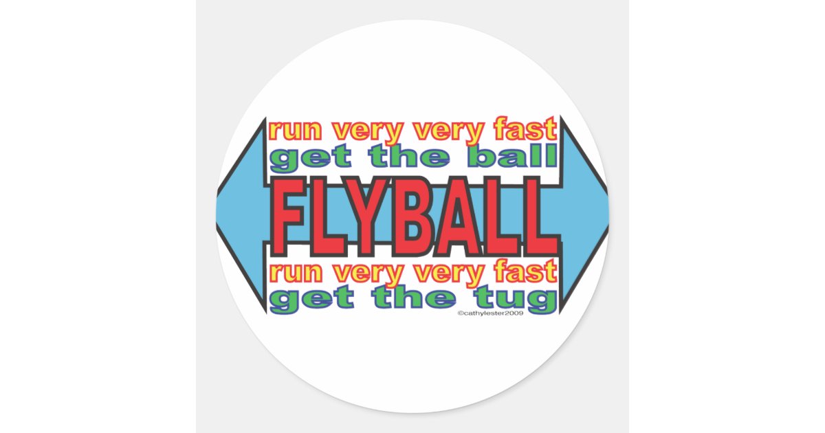 All about Flyball Classic Round Sticker | Zazzle