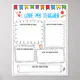 All about my teacher editable template poster | Zazzle