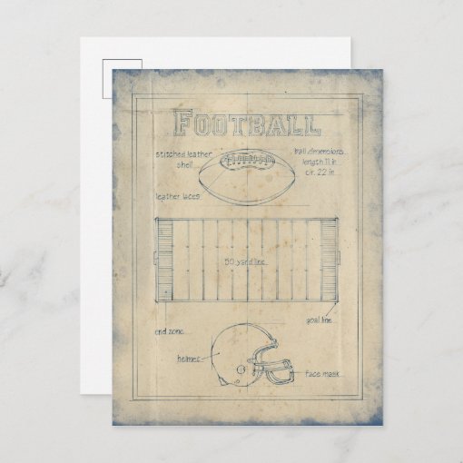 All About the Game - Football Postcard | Zazzle