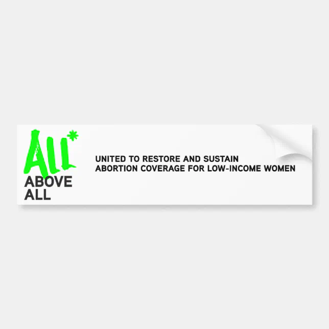All* Above All logo Bumper Sticker | Zazzle