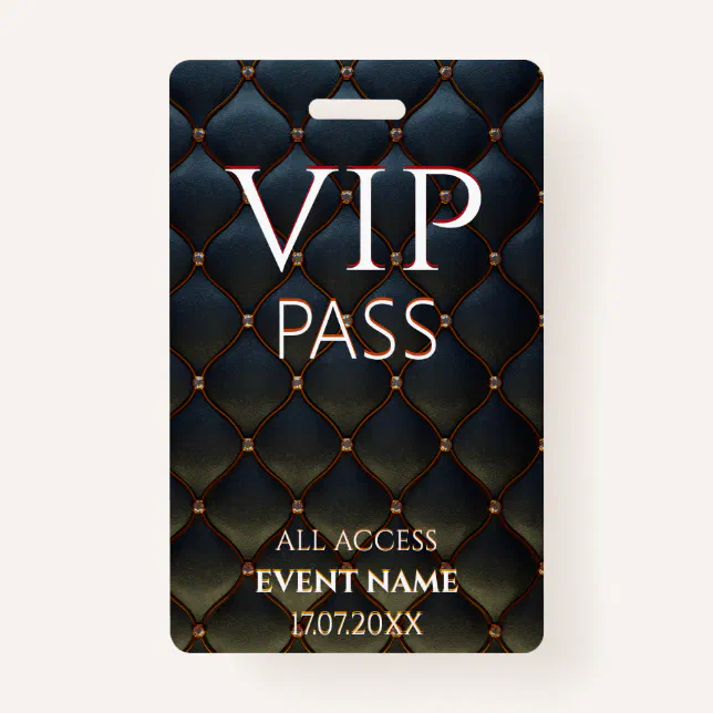 All Access Pass cool vip event id badge | Zazzle