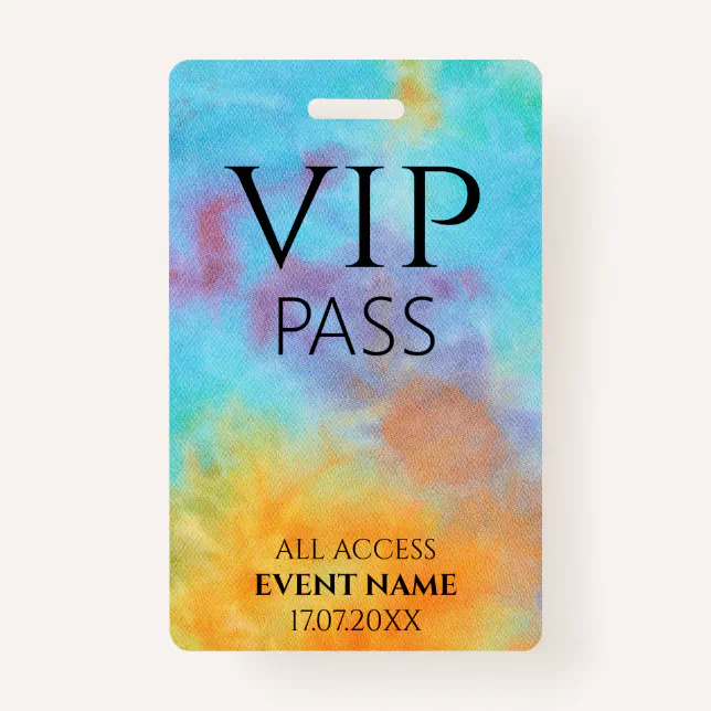 All Access Pass logo vip event id badge | Zazzle