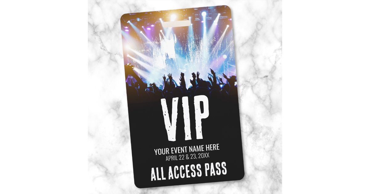 All Access VIP Badge | Zazzle