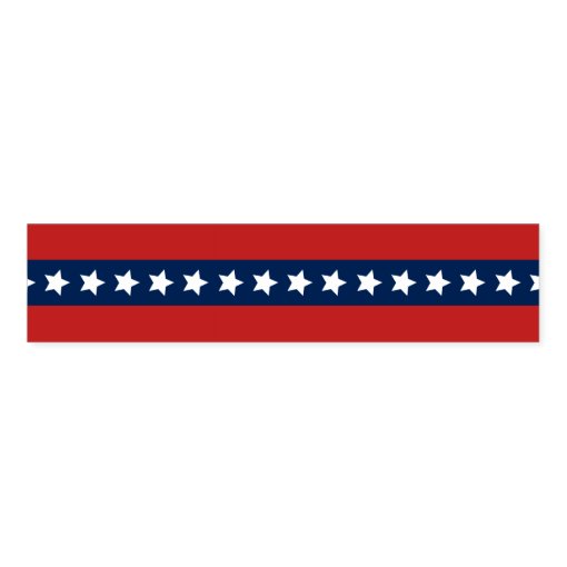 All American Red White and Blue Patriotic Banner Napkin Bands | Zazzle