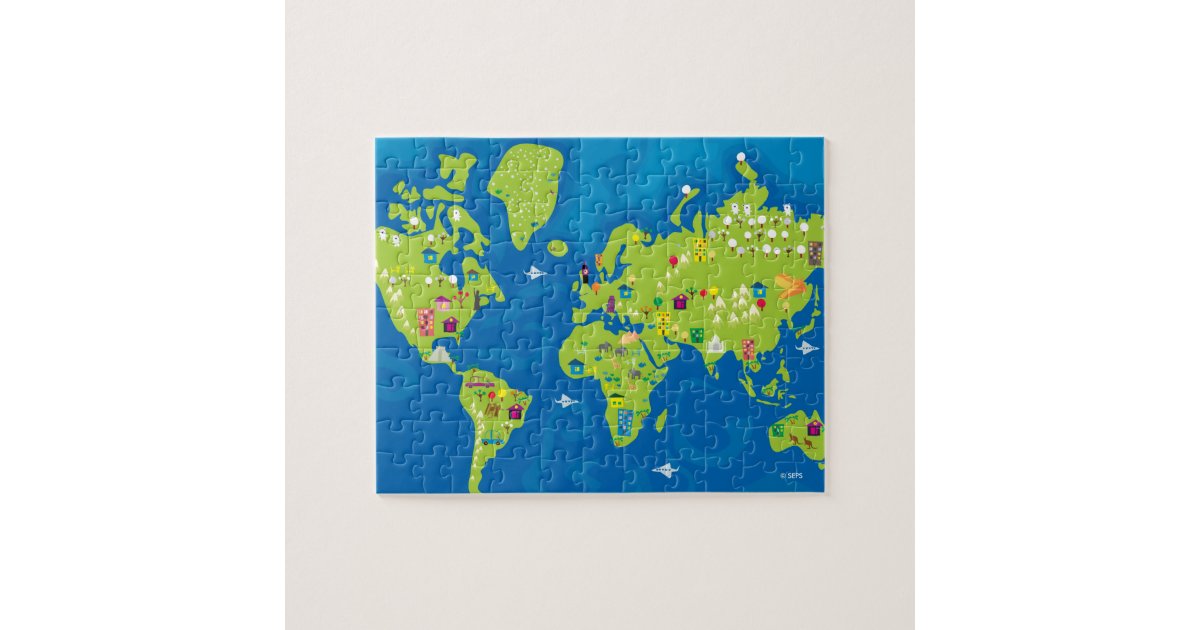 All Around the World Jigsaw Puzzle | Zazzle