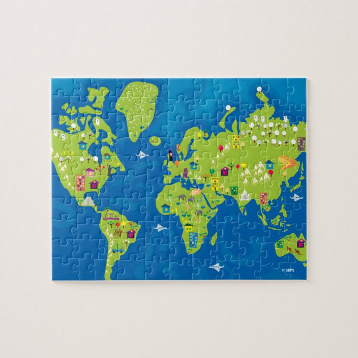 All Around the World Jigsaw Puzzle | Zazzle.com