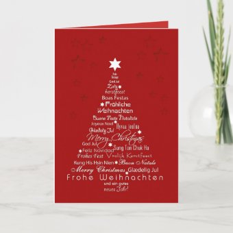 All Around The World Merry Christmas Greeting Card | Zazzle